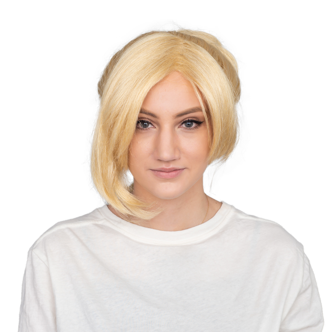 Mercy Angel Wig - Costume Agent - Overwatch Inspired Styled Blonde Wig